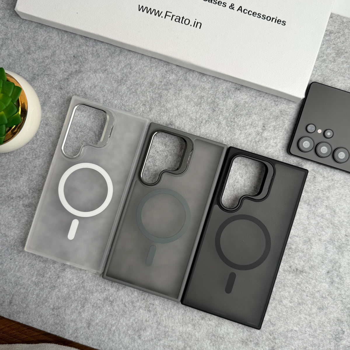 Samsung Galaxy S25 Ultra Smoke MagSafe Cover With Metal Camera Bump Ki ...