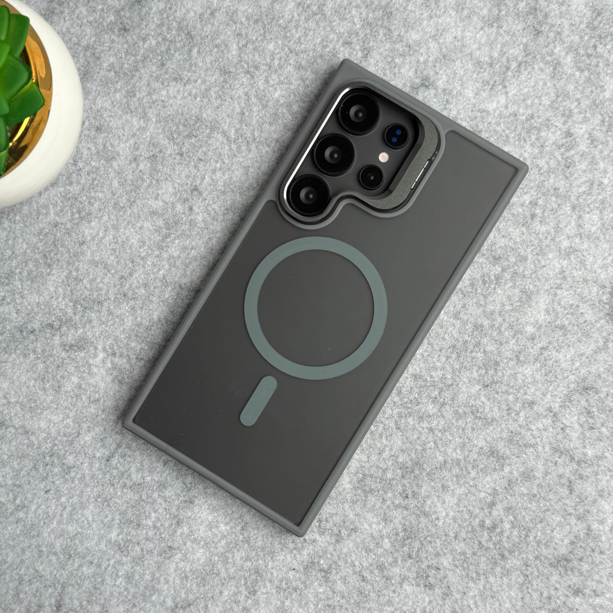 Samsung Galaxy S25 Ultra Smoke MagSafe Cover With Metal Camera Bump Ki ...