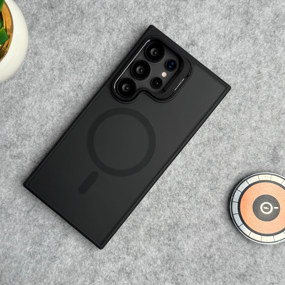 Samsung Galaxy S25 Ultra Smoke MagSafe Cover With Metal Camera Bump Ki ...