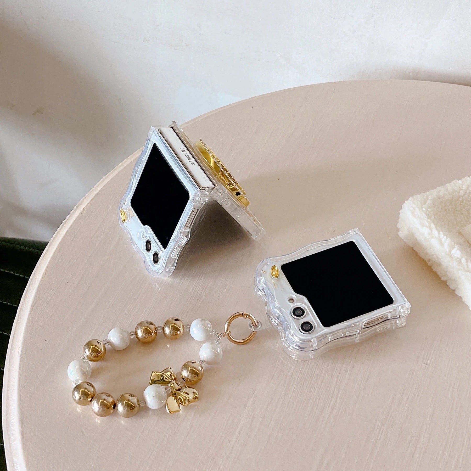 Samsung Galaxy Z Flip 7FE Premium Rotation Dollar Bracelet Wristband C ...