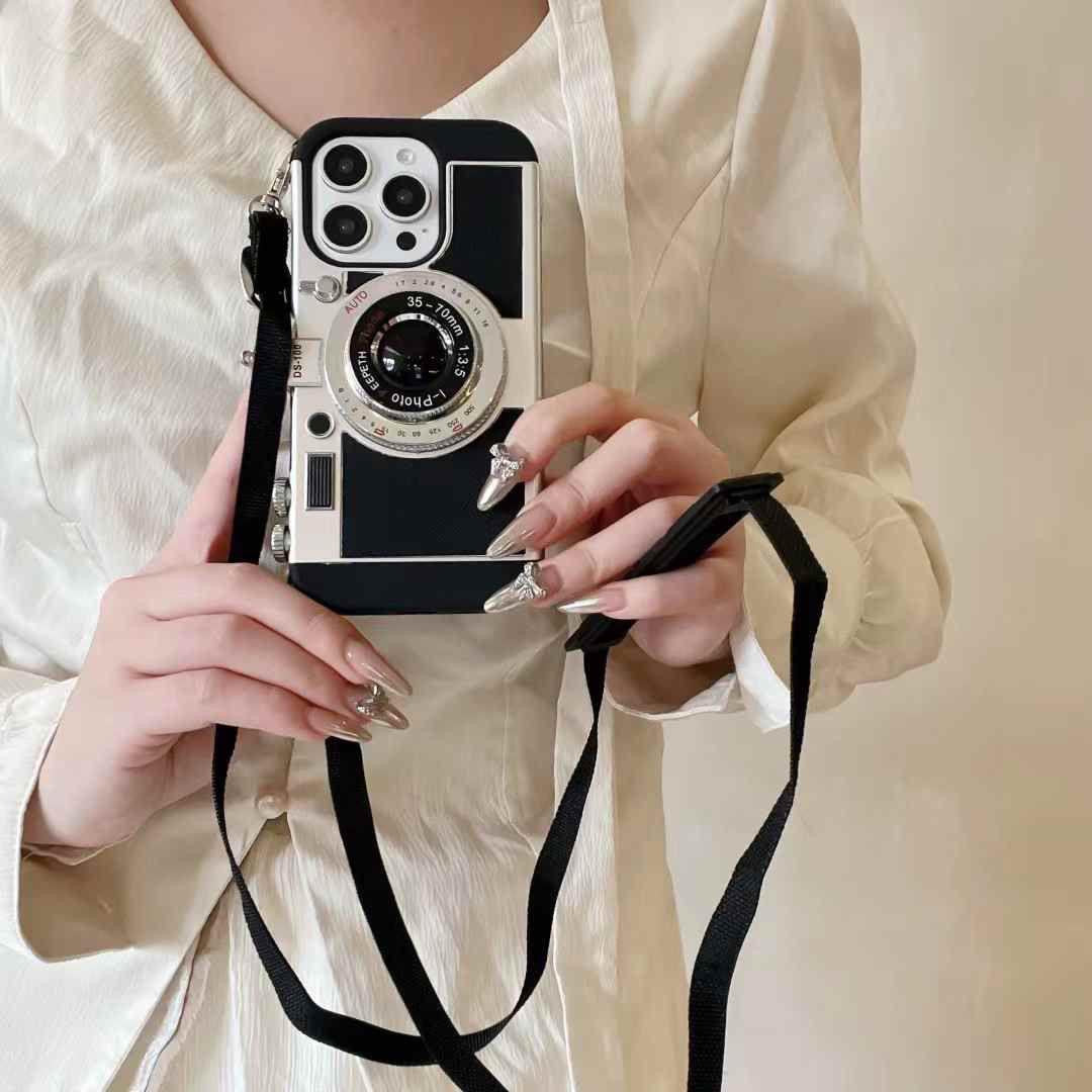 retro camera iphone case